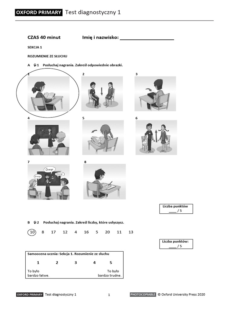Test Diagnostyczny 1 | PDF