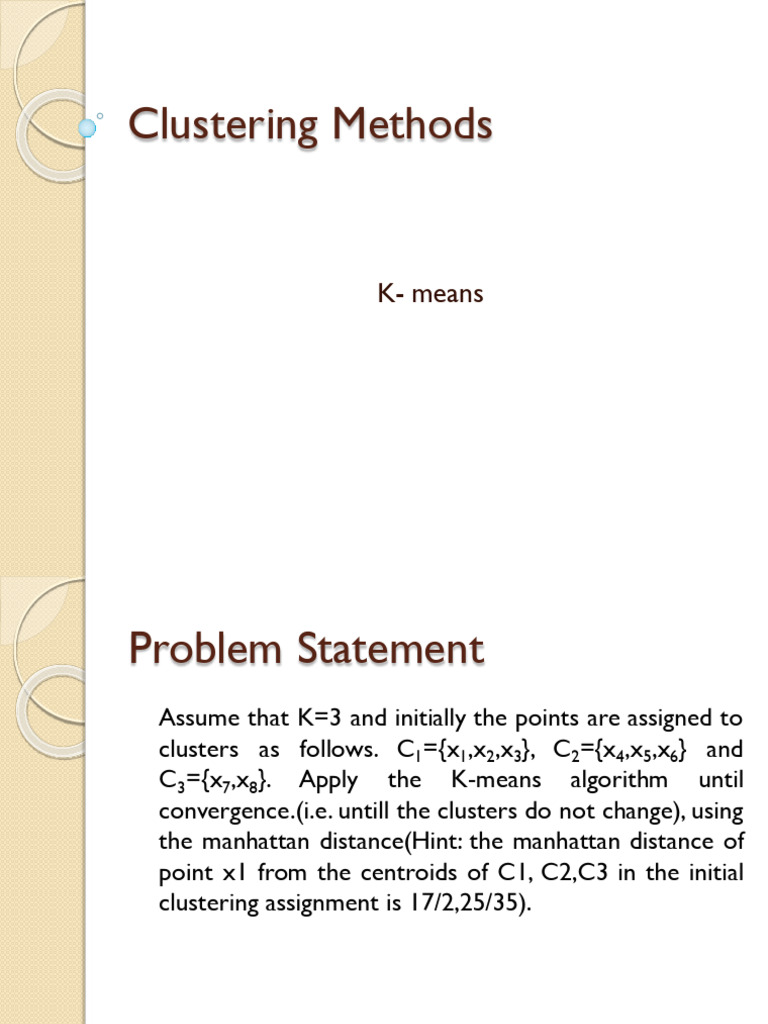 Clustering Methods (K-Means1) | PDF