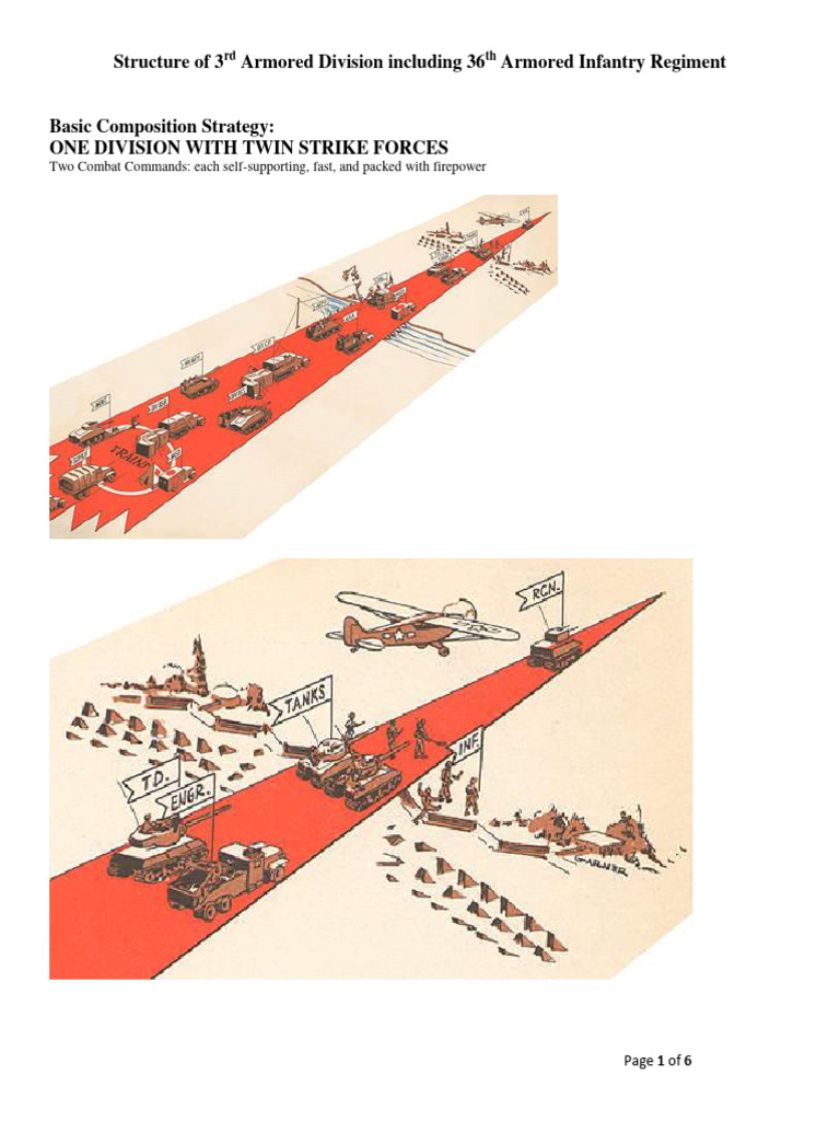 3rd Armored Division Structure in WWII | PDF | Battalion | Division ...