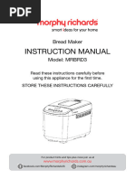 Morphy Richards Breadmaker Manual 48220 | PDF | Flour | Breads