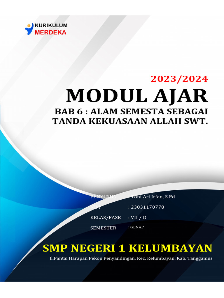MODUL AJAR PJBL | PDF