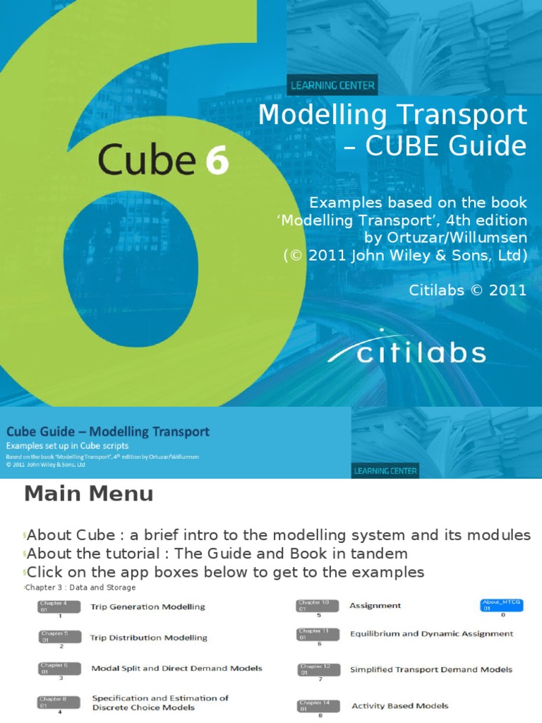 Modelling Transport - Cube Guidebook | PDF | Esri | Geographic ...