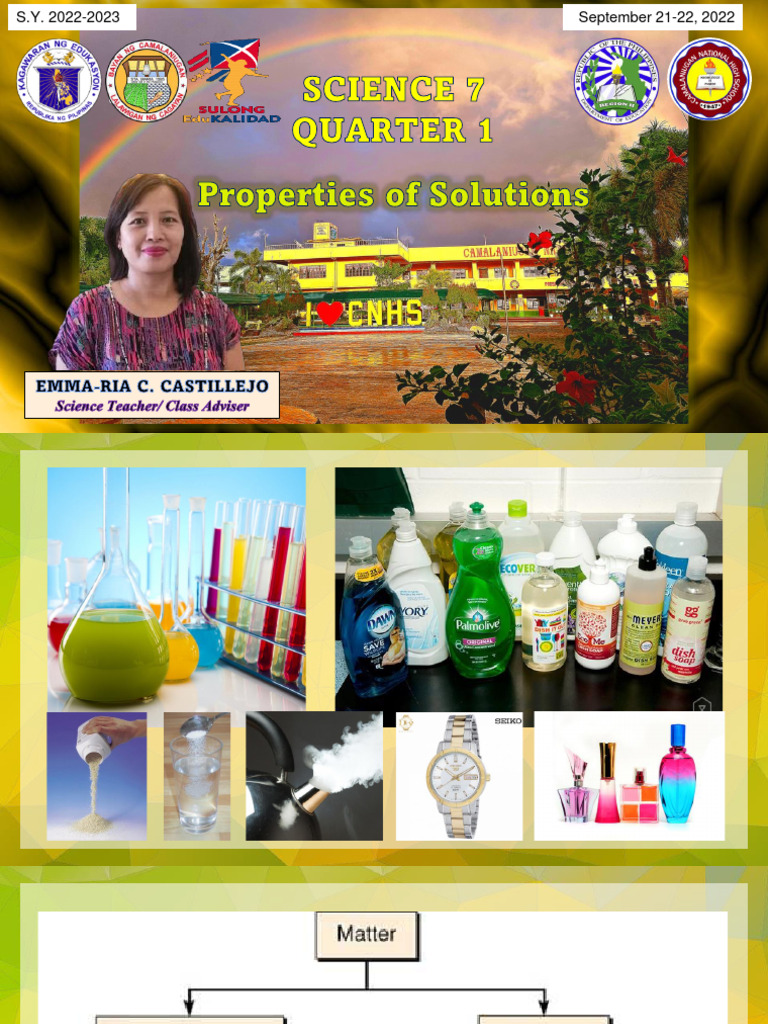 Properties of Solutions ECC | Download Free PDF | Solubility | Mixture
