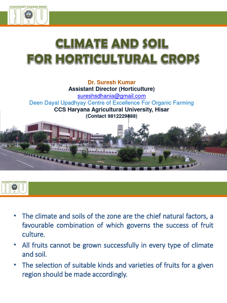 3 Climate and Soil | PDF | Soil | Loam