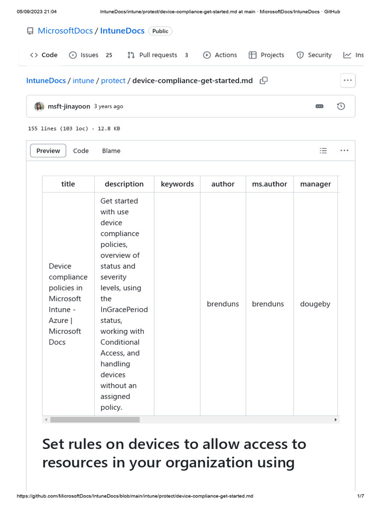 11-Set Rules On Devices To Allow Access To Resources in Your Organization Using Intune | PDF ...