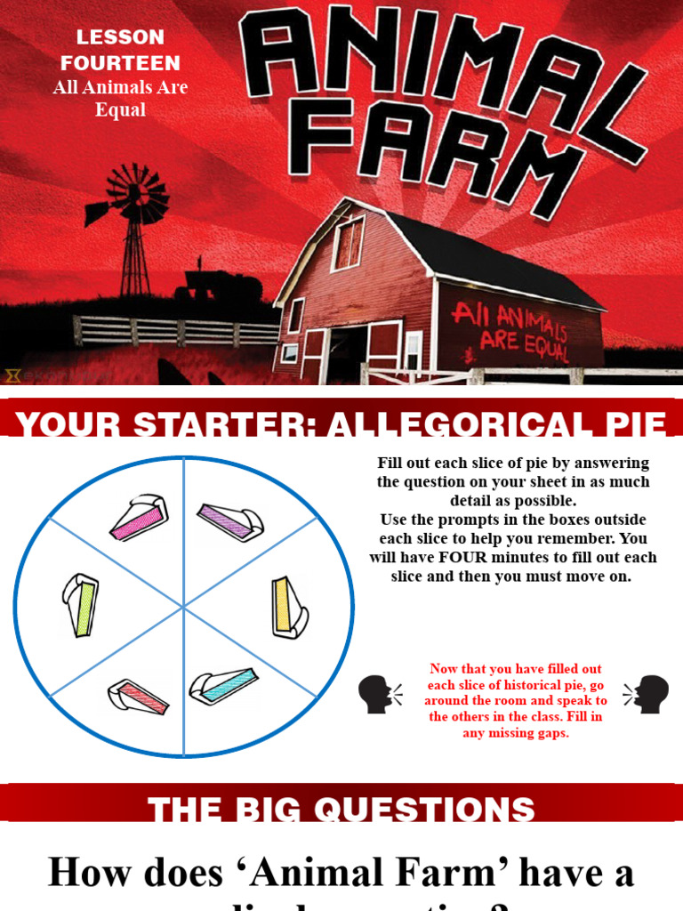 Lesson 14 - All Animals Are Equal | PDF