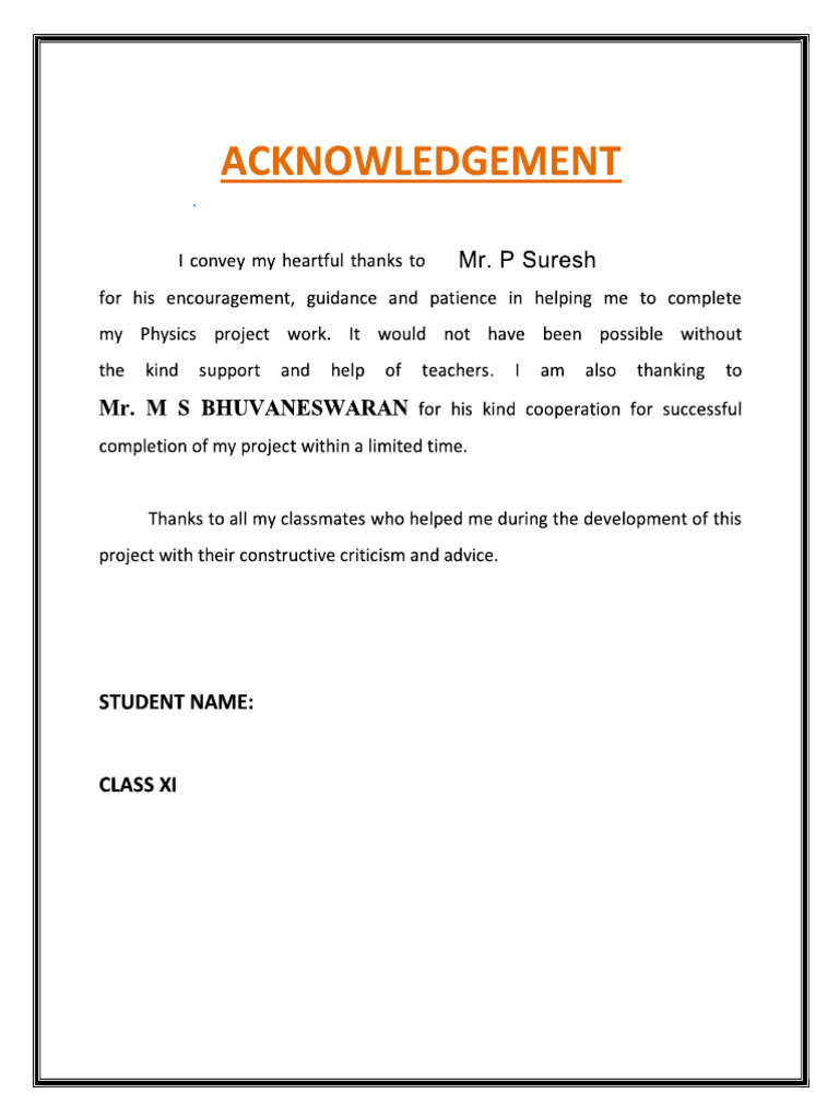 Acknowledgement - Edited | PDF