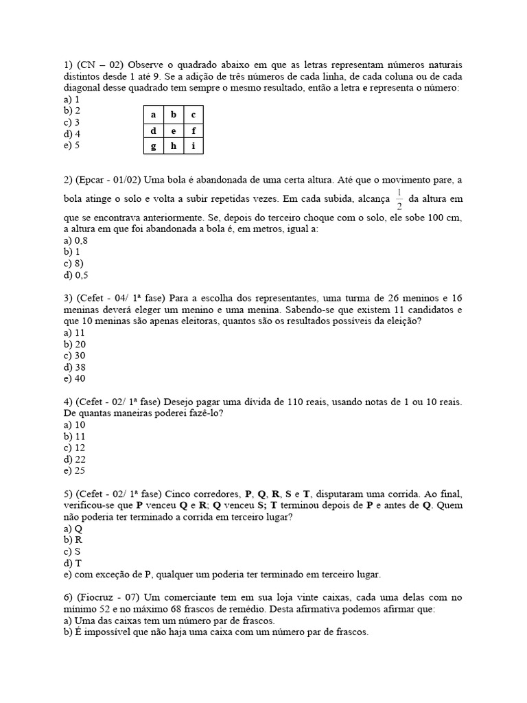 Capitulo 1 - Problemas de Raciocinio Logico | PDF