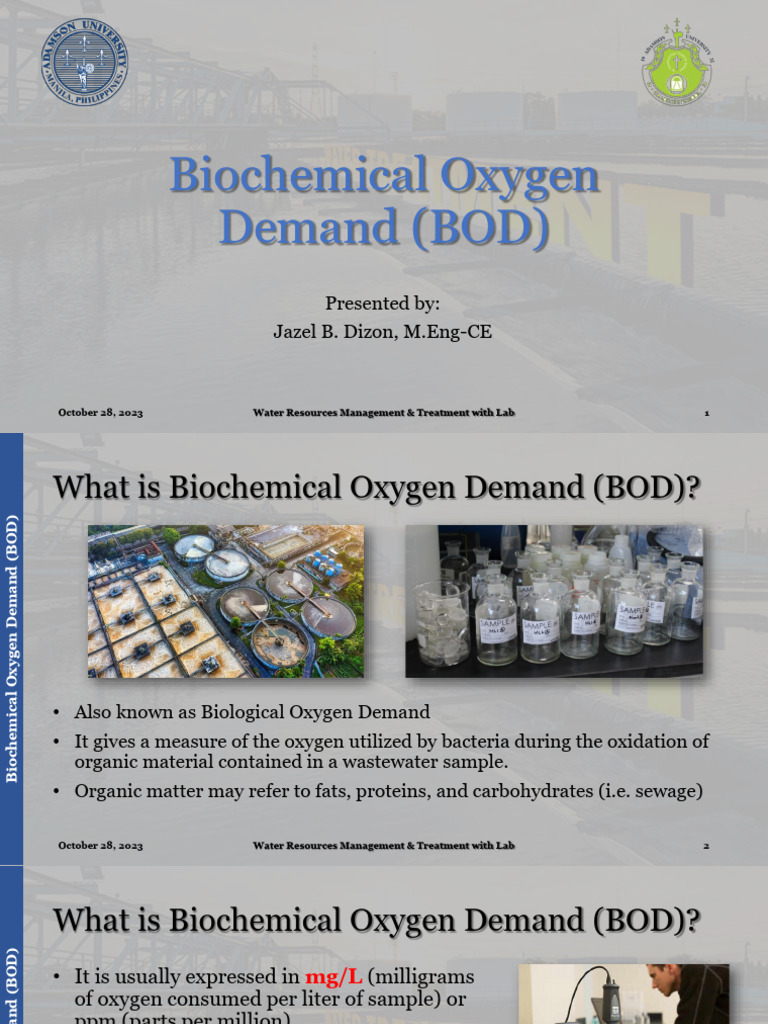 Sample Powerpoint Presentation BOD | PDF | Eutrophication | Water ...