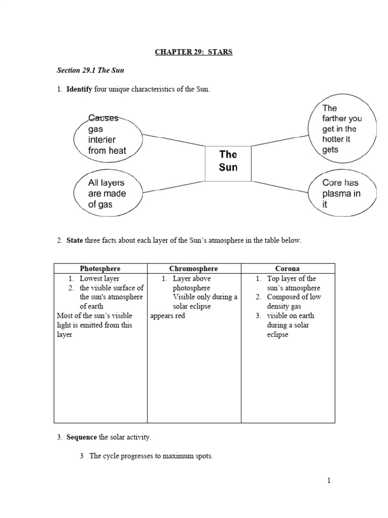 Ch. 29 Notes PDF | PDF | Stars | Sun