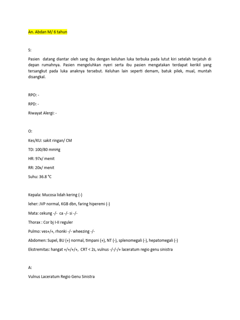 Borang Iship Pasien - Sinta | PDF