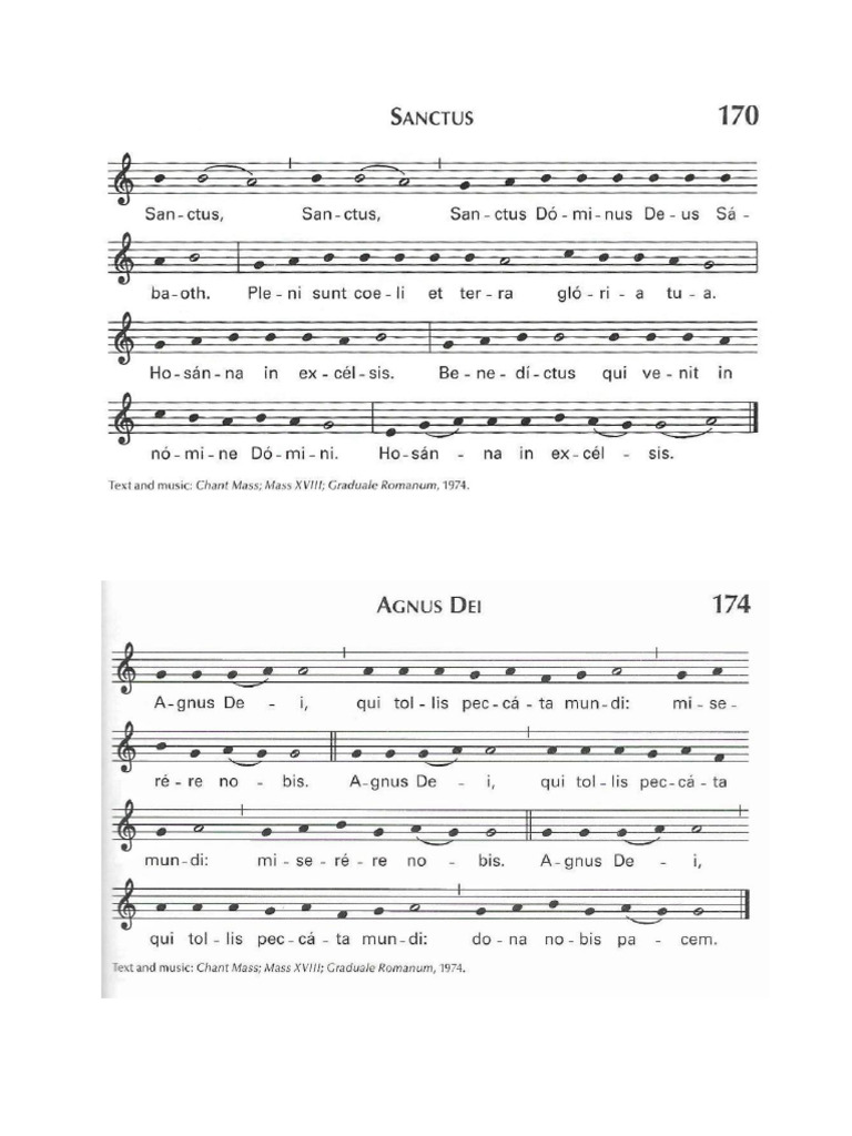 Sanctus - Agnus Dei | PDF