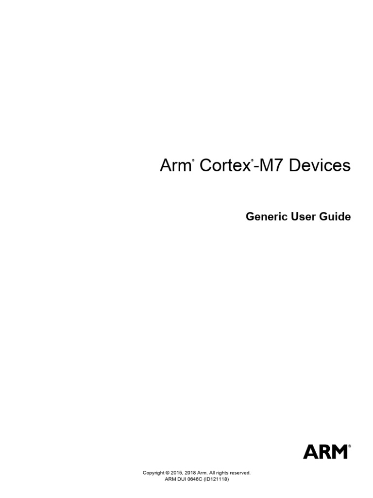 DUI0646C Cortex m7 Dgug | PDF | Central Processing Unit | Microcontroller