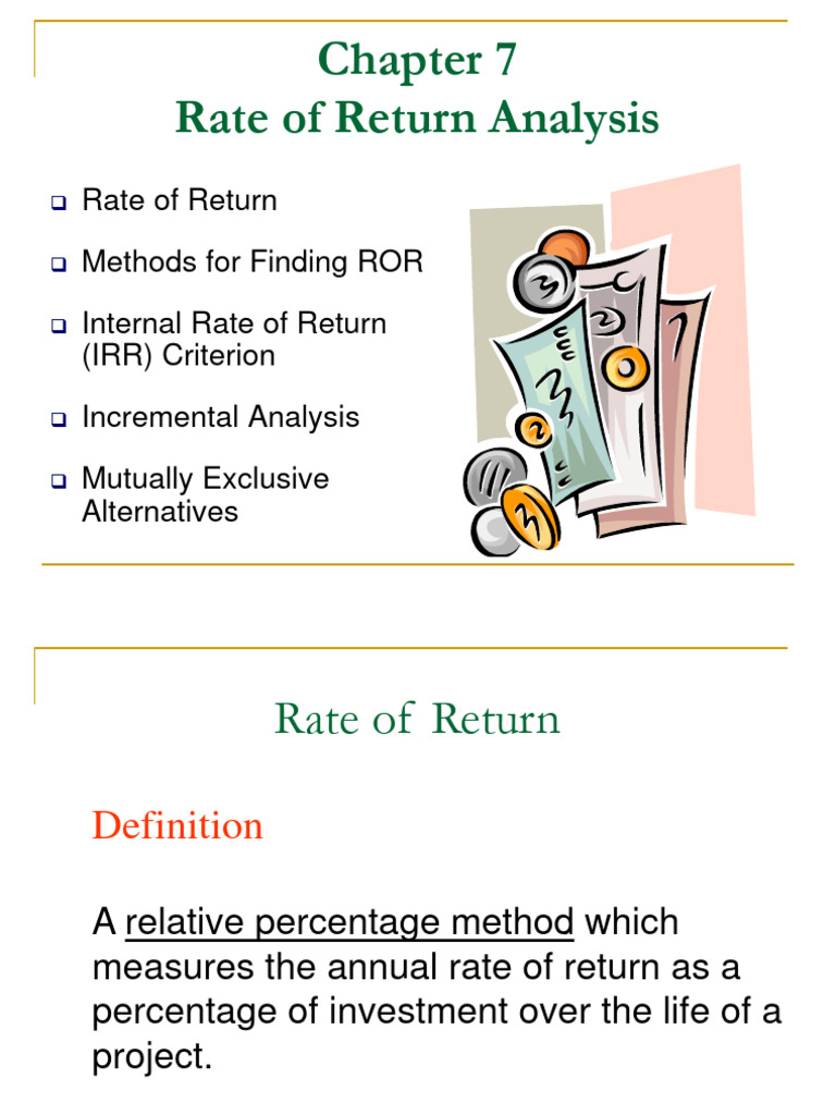Part 2 - Chapter 7 - Rate of Return Analysis | Download Free PDF ... Part 2 - Chapter 7 - Rate of Return Analysis | Download Free PDF ...