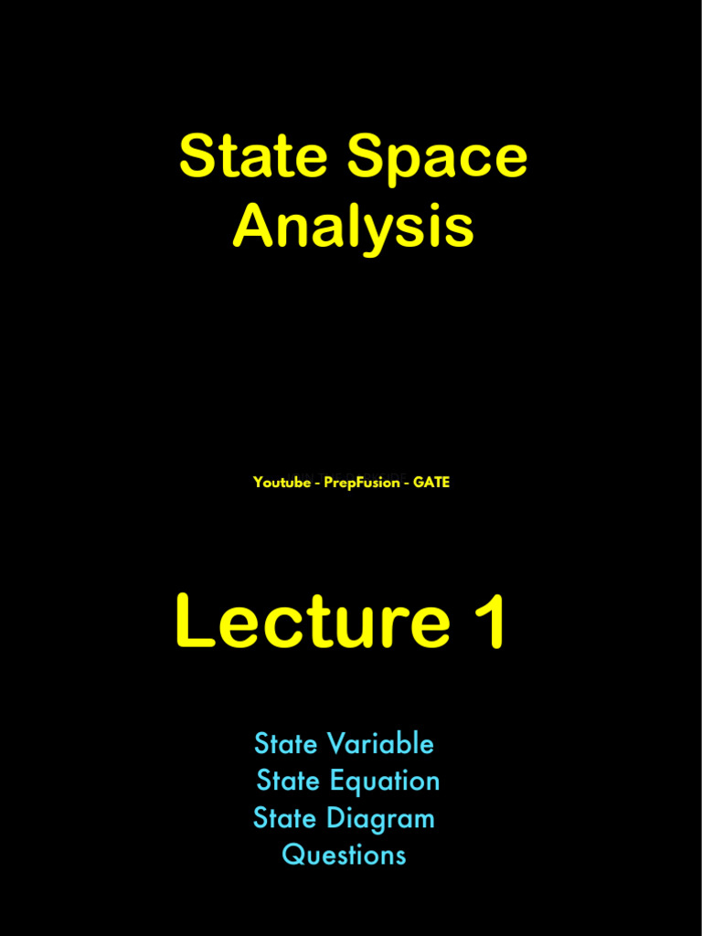 State Space Analysis Pdf Eigenvalues And Eigenvectors Matrix Mathematics