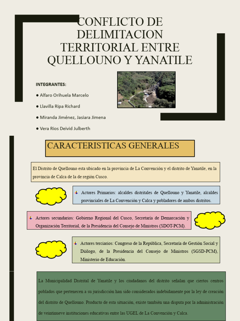 Conflicto de Delimitacion Territorial Entre Quellouno y Yanatile | PDF | Gobierno
