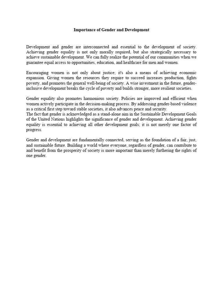 ESSAY Importance of GAD | PDF