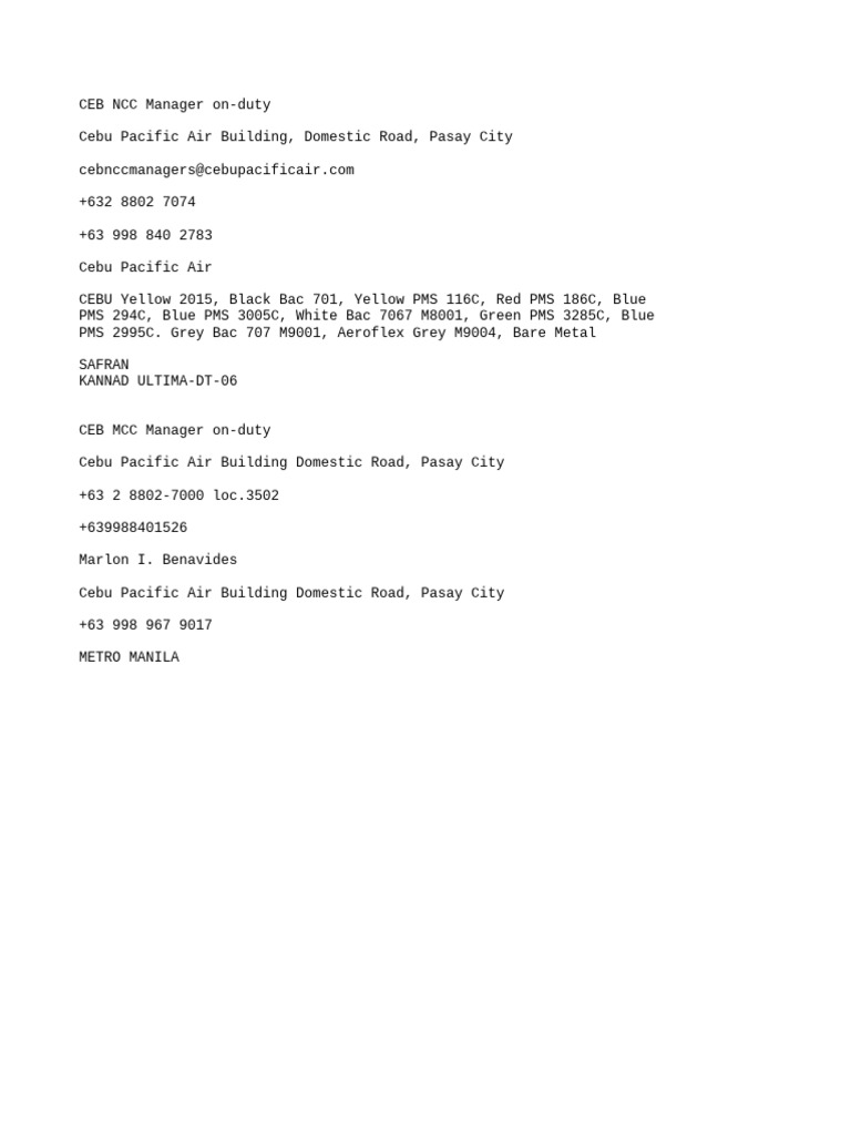 Cebu Pac | PDF | Technology & Engineering