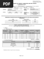 SALN Sample for Public Officials | PDF | Net Worth | Money