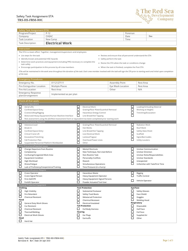 STA Electrical | Download Free PDF | Personal Protective Equipment ...