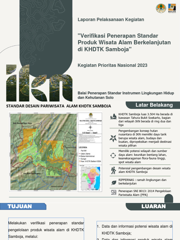LPK Standar Produk Wisata KHDTK Samboja | PDF