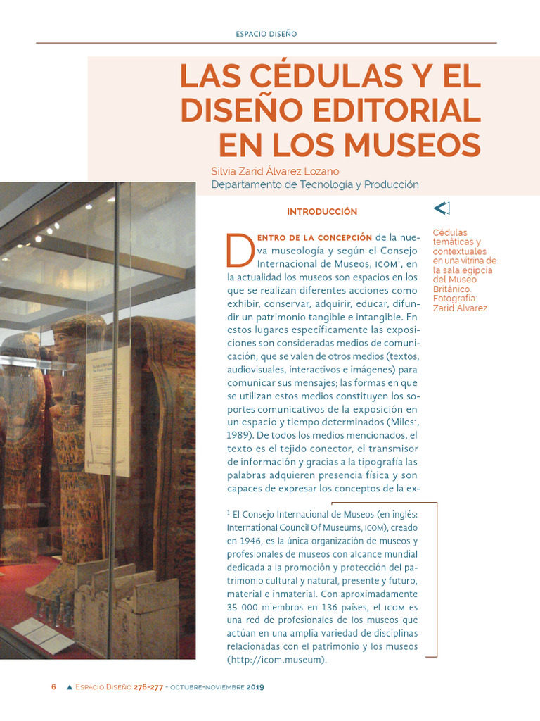 Las Cédulas y El Diseño Editorial de Los Museos | PDF | Museo | Diseño gráfico