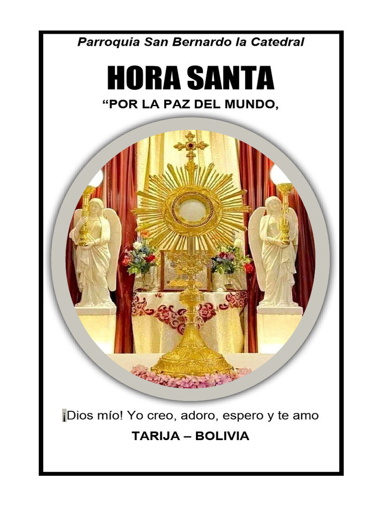 hora Santa por la Paz | PDF | eucaristía | Oración