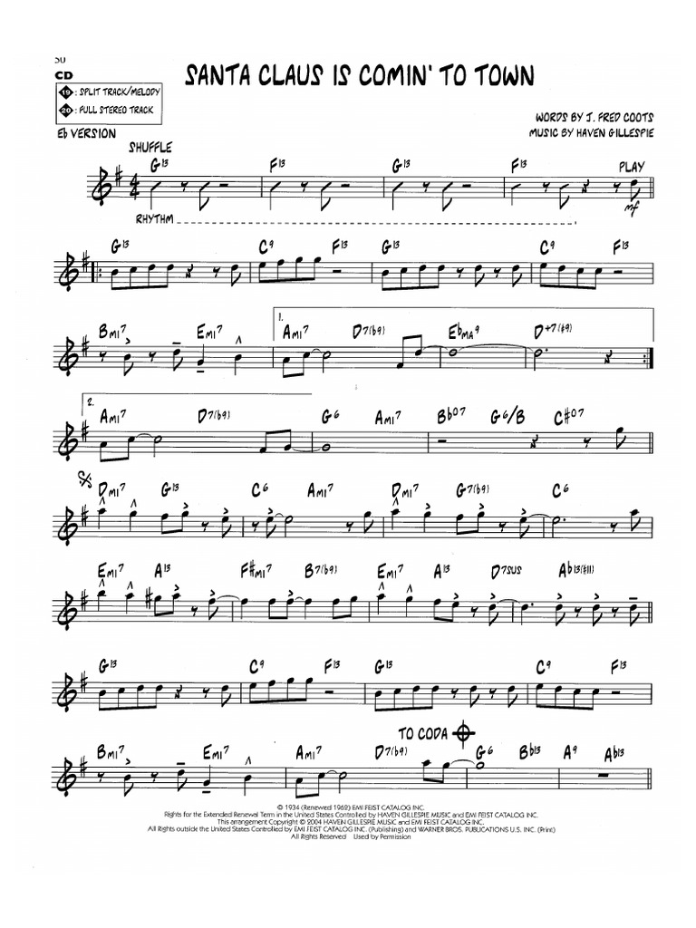 Santa Claus Is Coming To Town | PDF