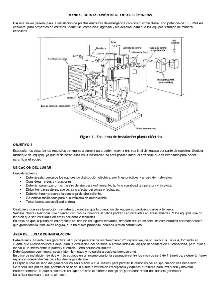 AA. Manual de Instalacion Planta Electrica Maxipower | Descargar gratis PDF | Ingenieria ...