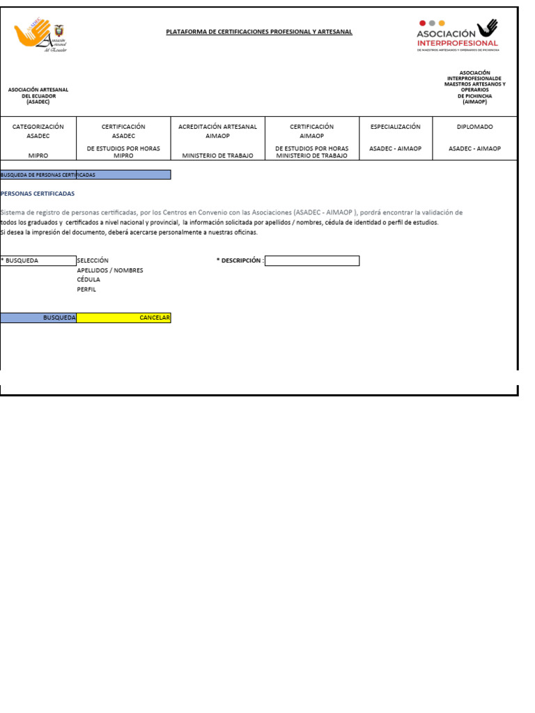 Ejemplo de Plataforma de Certificaciuones | PDF