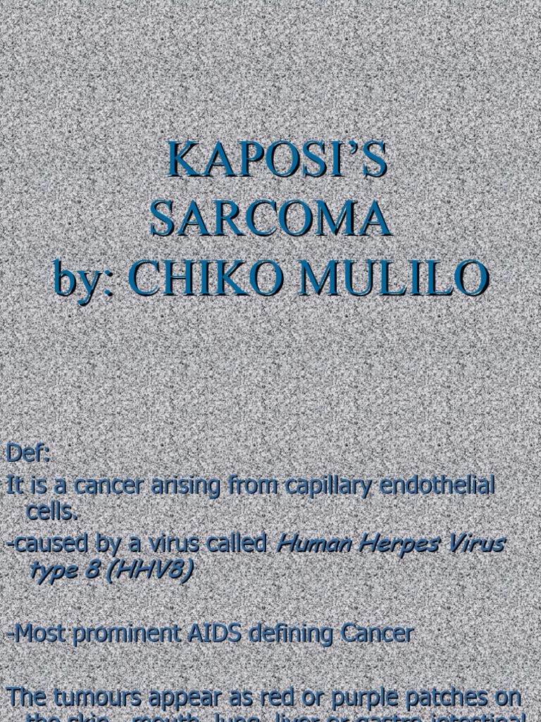Kaposi's Sarcoma | PDF