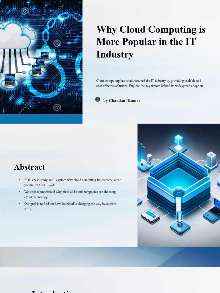 Why Cloud Computing is More Popular in the IT Industry | PDF | Cloud ...