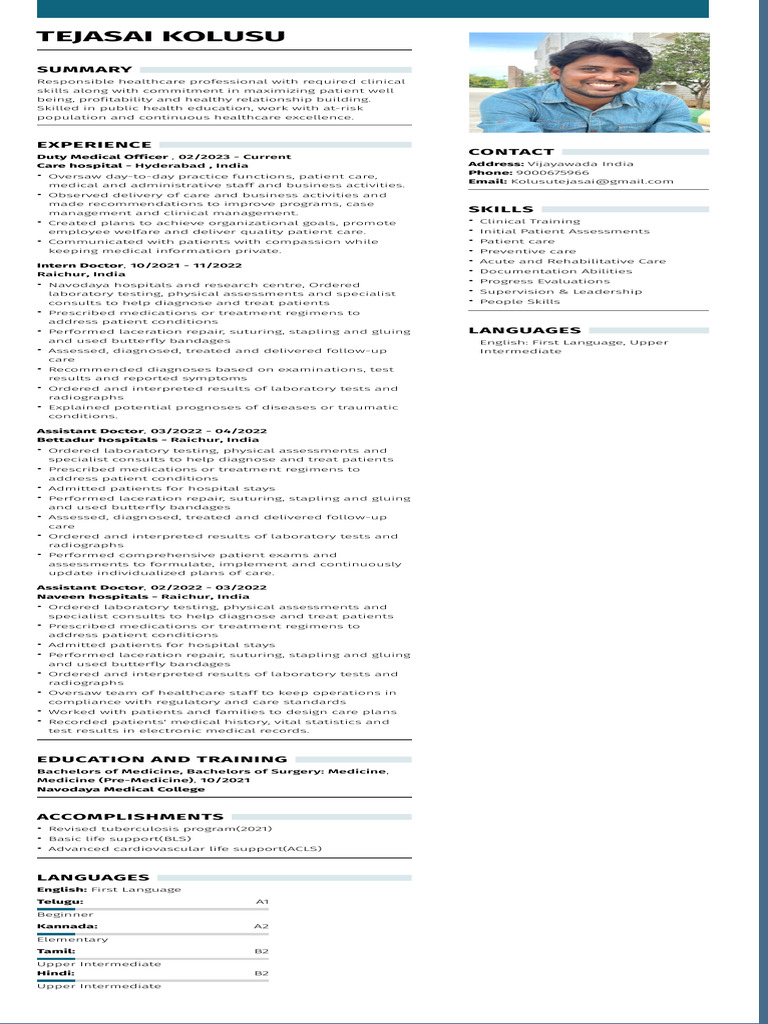 Finalize Resume - Resume Wow | PDF | Patient | Health Care