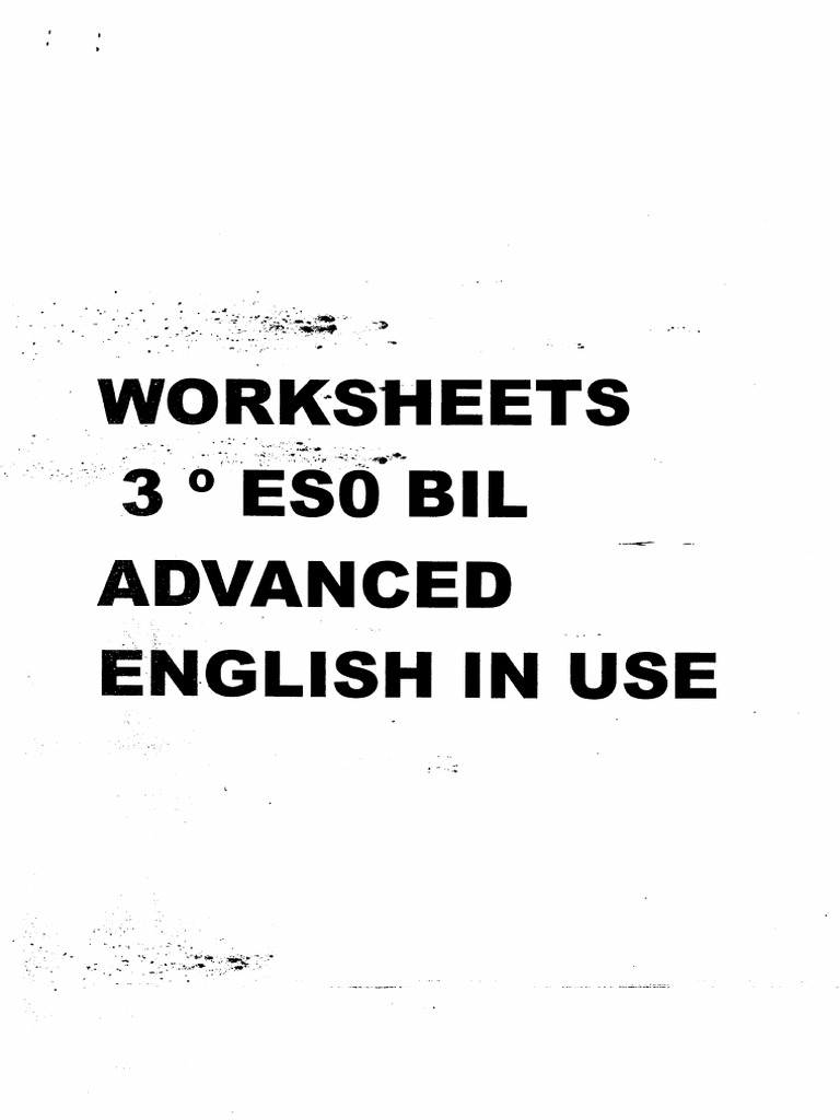 Workbook Burlintong 3 Eso | PDF