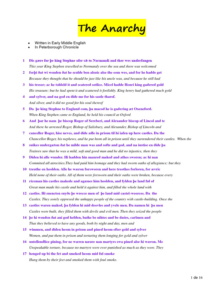 Middle English Texts Con Preguntas Autoevaluación | PDF | English ...