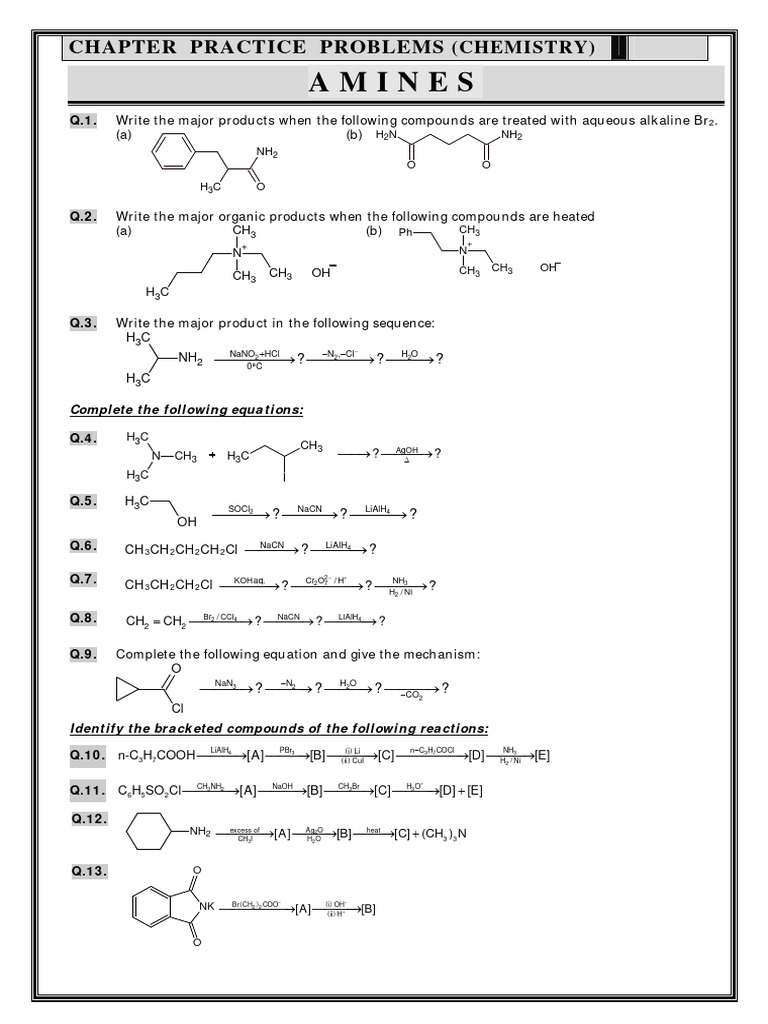 CPP Amines VD | Download Free PDF | Amine | Chemical Substances