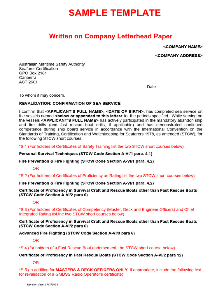 Seafarer Sea Service Confirmation | PDF | Business | Computers