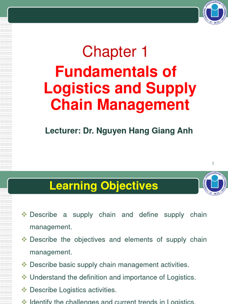 Fundamentals of Logistics and SCM | PDF | Logistics | Supply Chain