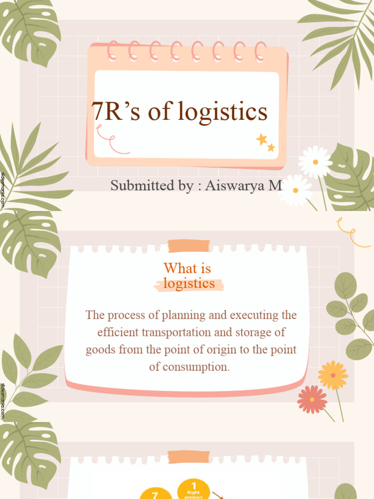 7rs of Logistics | PDF | Logistics | Prices
