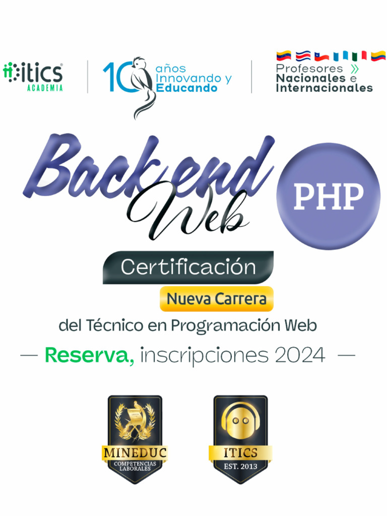 Backend PHP - Progra Web - 2024 | PDF