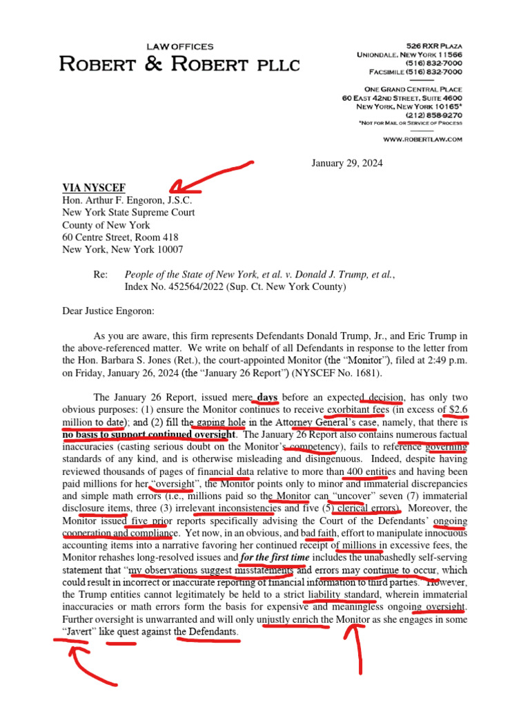 Trump Defense Slams New York Business Monitor | PDF | Financial ...