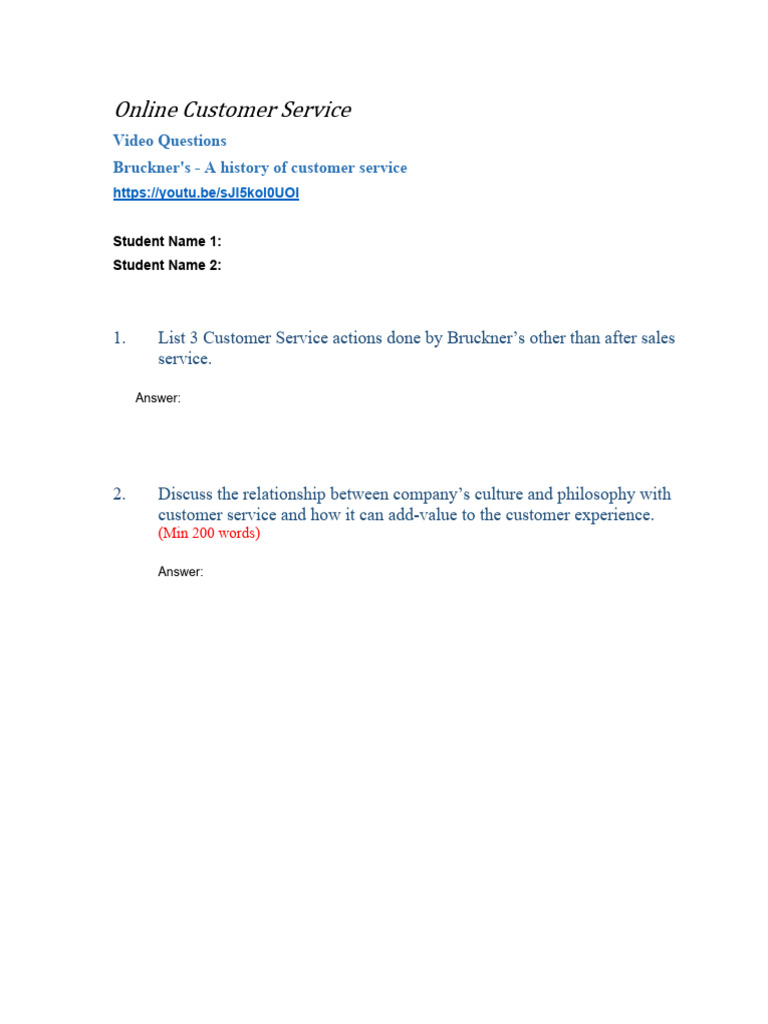 OCS Video Questions | PDF