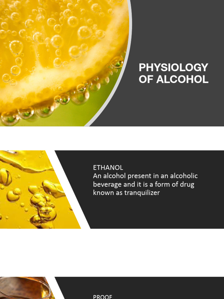Alcohol Physiology and Effects Explained | PDF | Cooking, Food & Wine