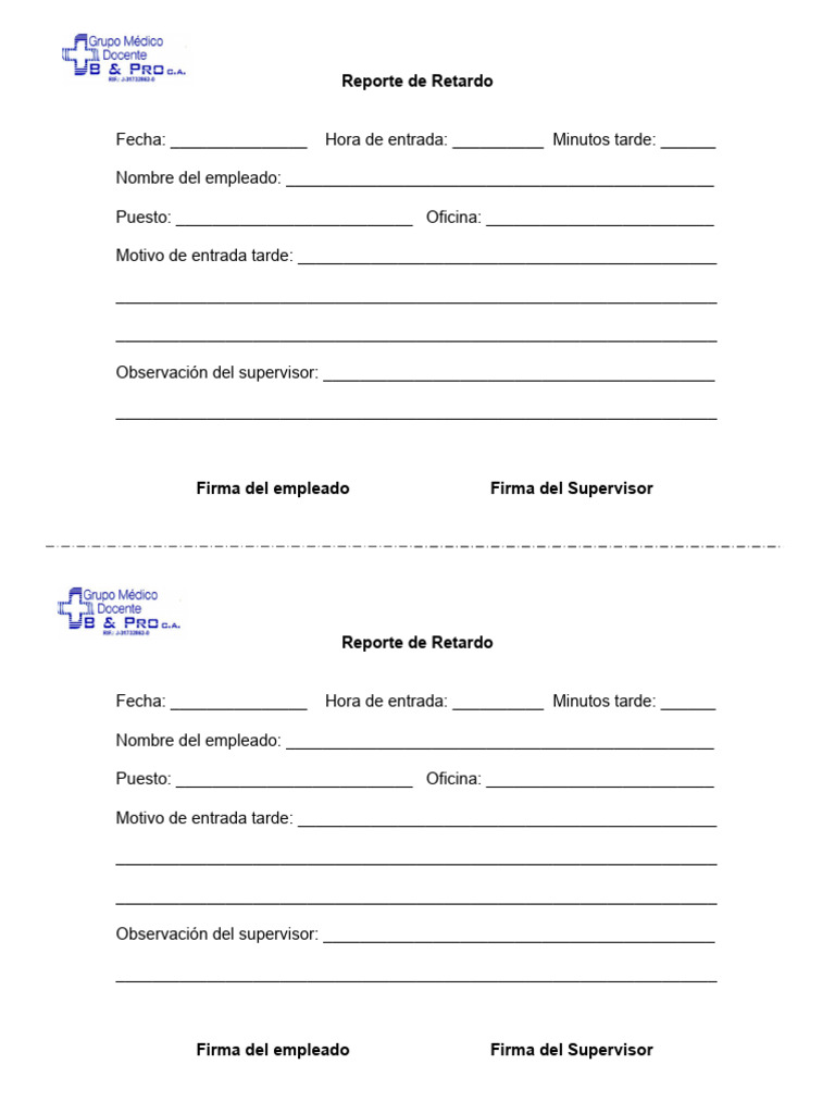 Reporte de Retardo Rev | PDF