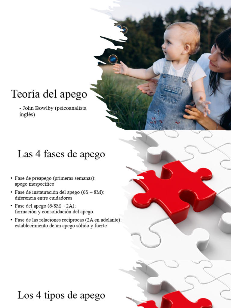 Teoría del apego: fases y tipos | PDF | Salud y bienestar
