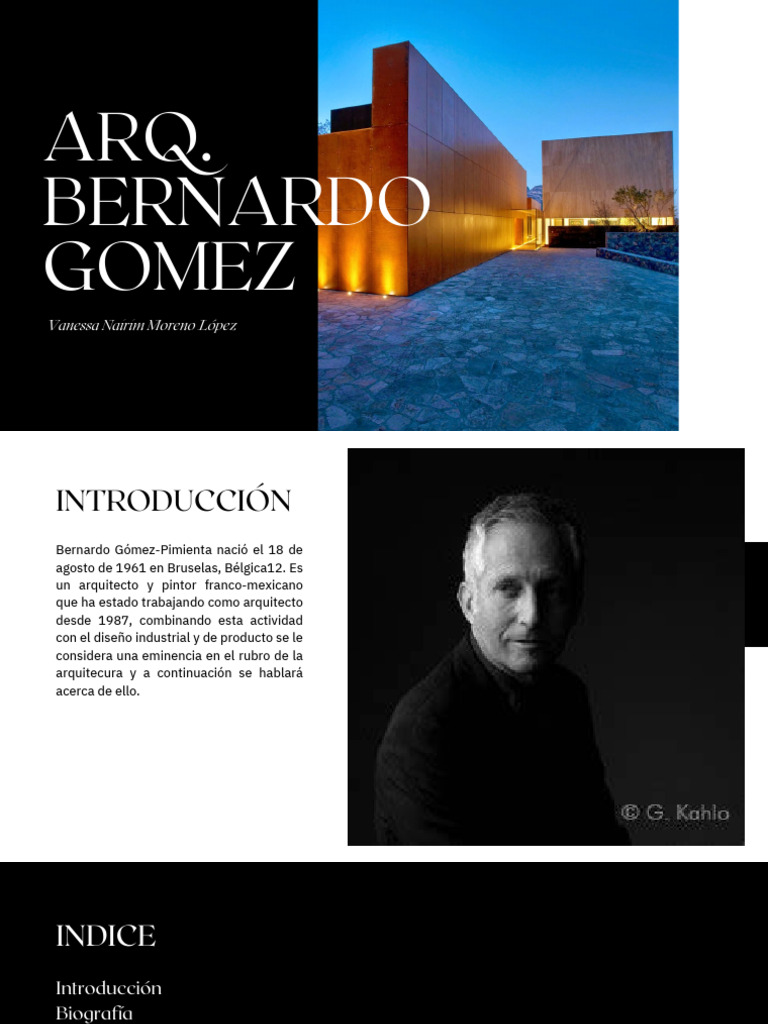 Bernardo Gomez | PDF | México | Arquitecto