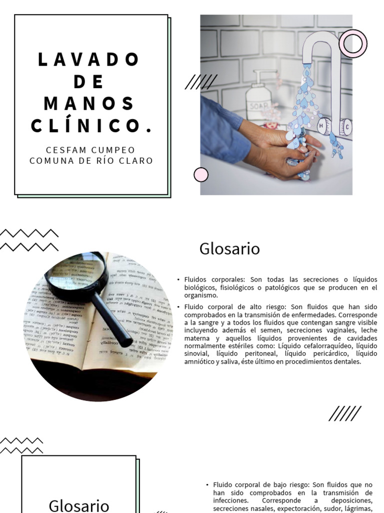 Lavado de Manos | Descargar gratis PDF | Lavado de manos | Especialidades Medicas