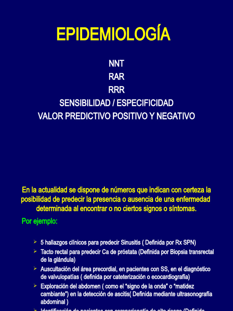 UNIDAD 4 | PDF | Sensibilidad y especificidad | Diagnostico medico