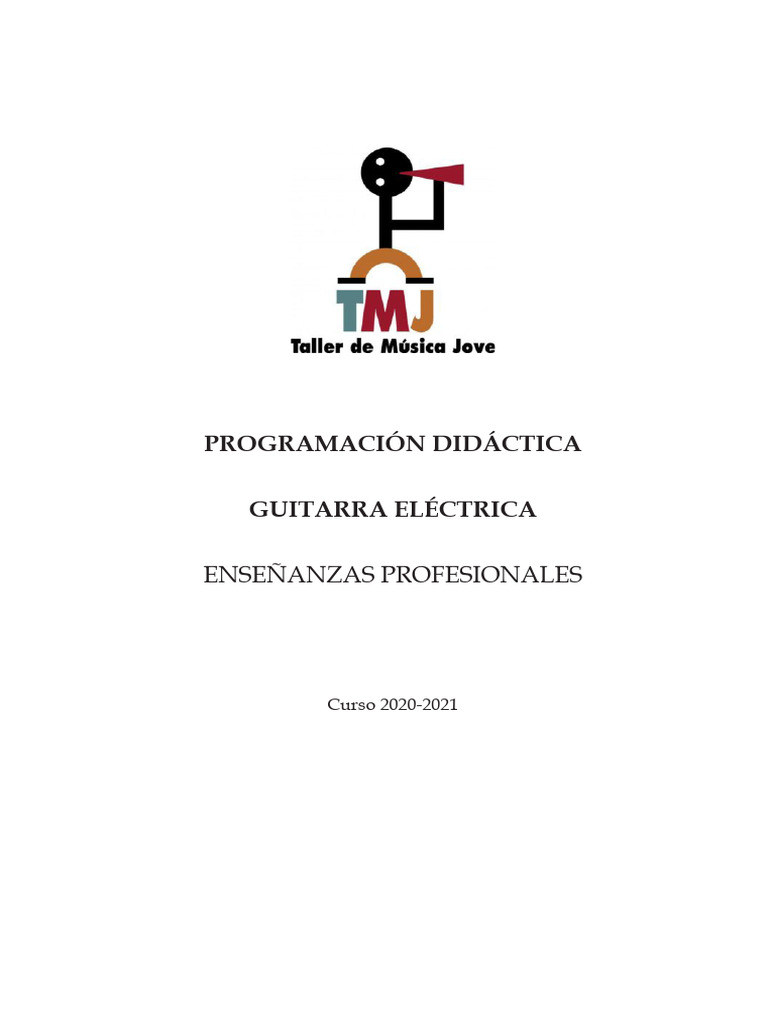 Programación Didáctica de Guitarra Eléctrica EEPP | PDF | Maestros | Escala (música)