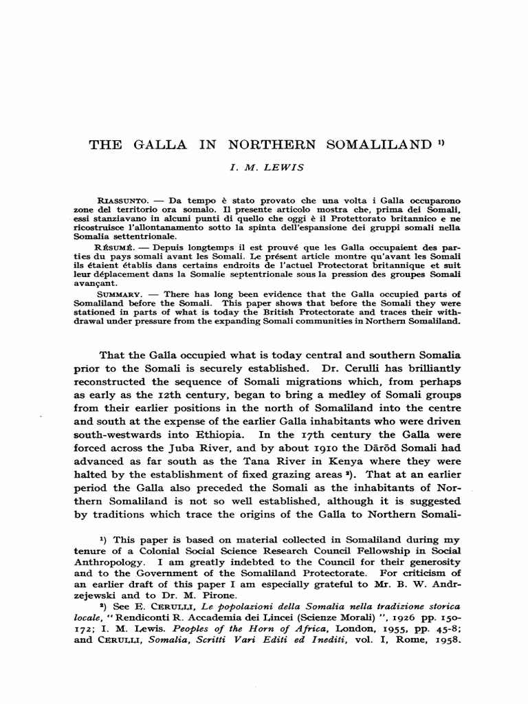 History of the Galla in Somaliland | PDF | Member States Of The Arab ...